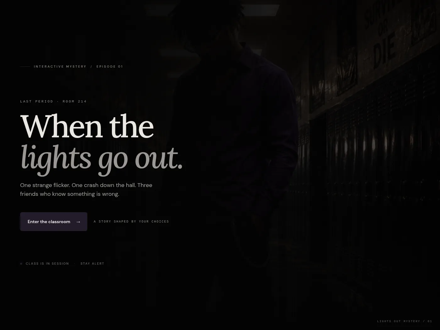 Lights Out Mystery Game