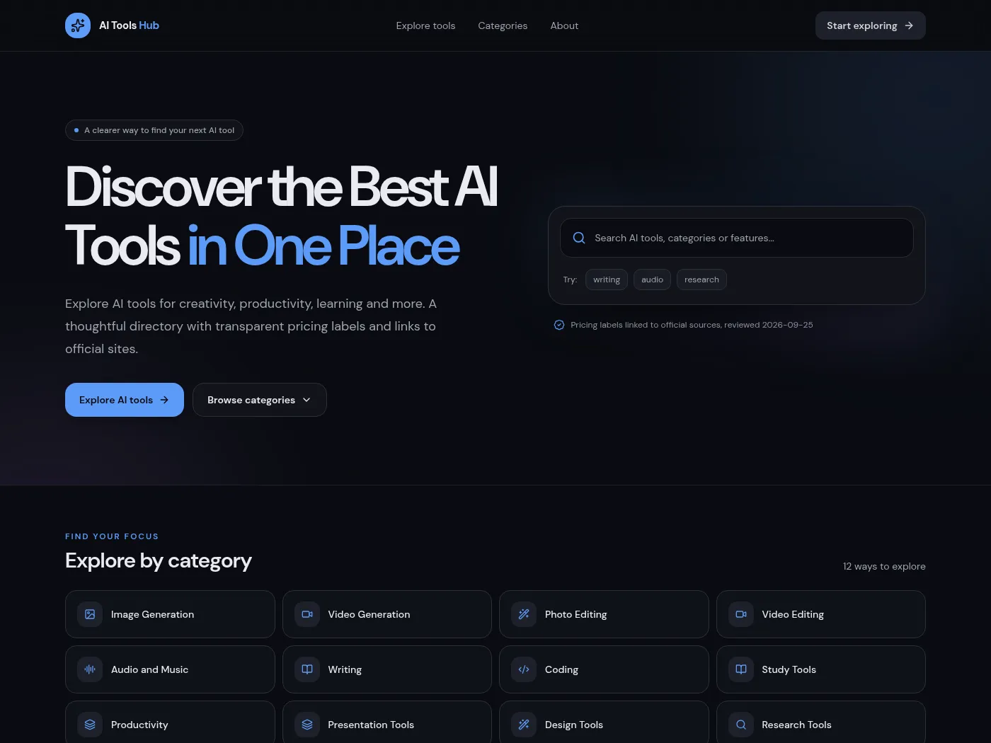 AI Tools Hub