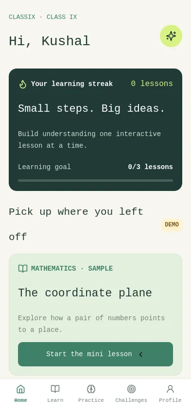 Classix Interactive Learning