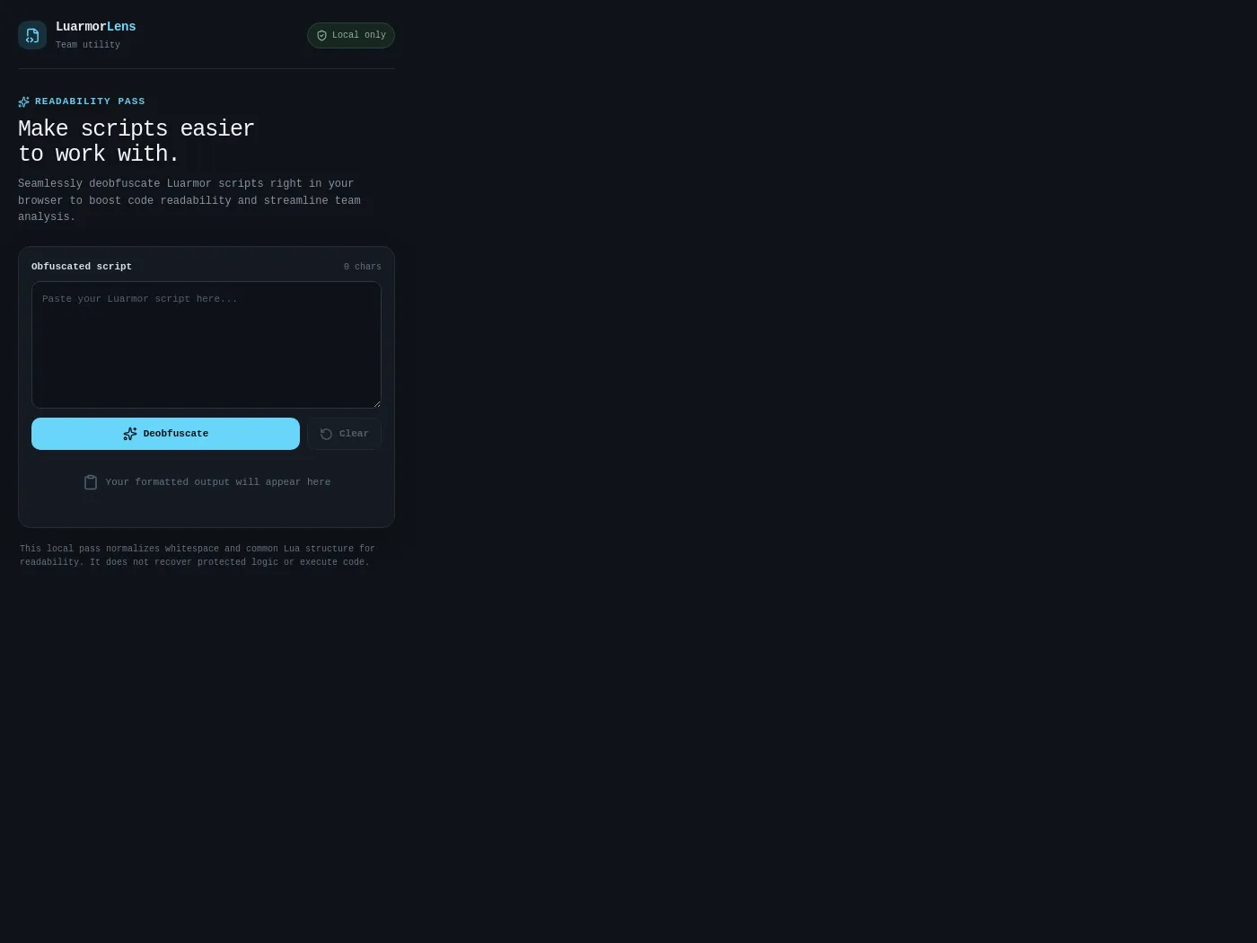 Luarmor Deobfuscator Extension