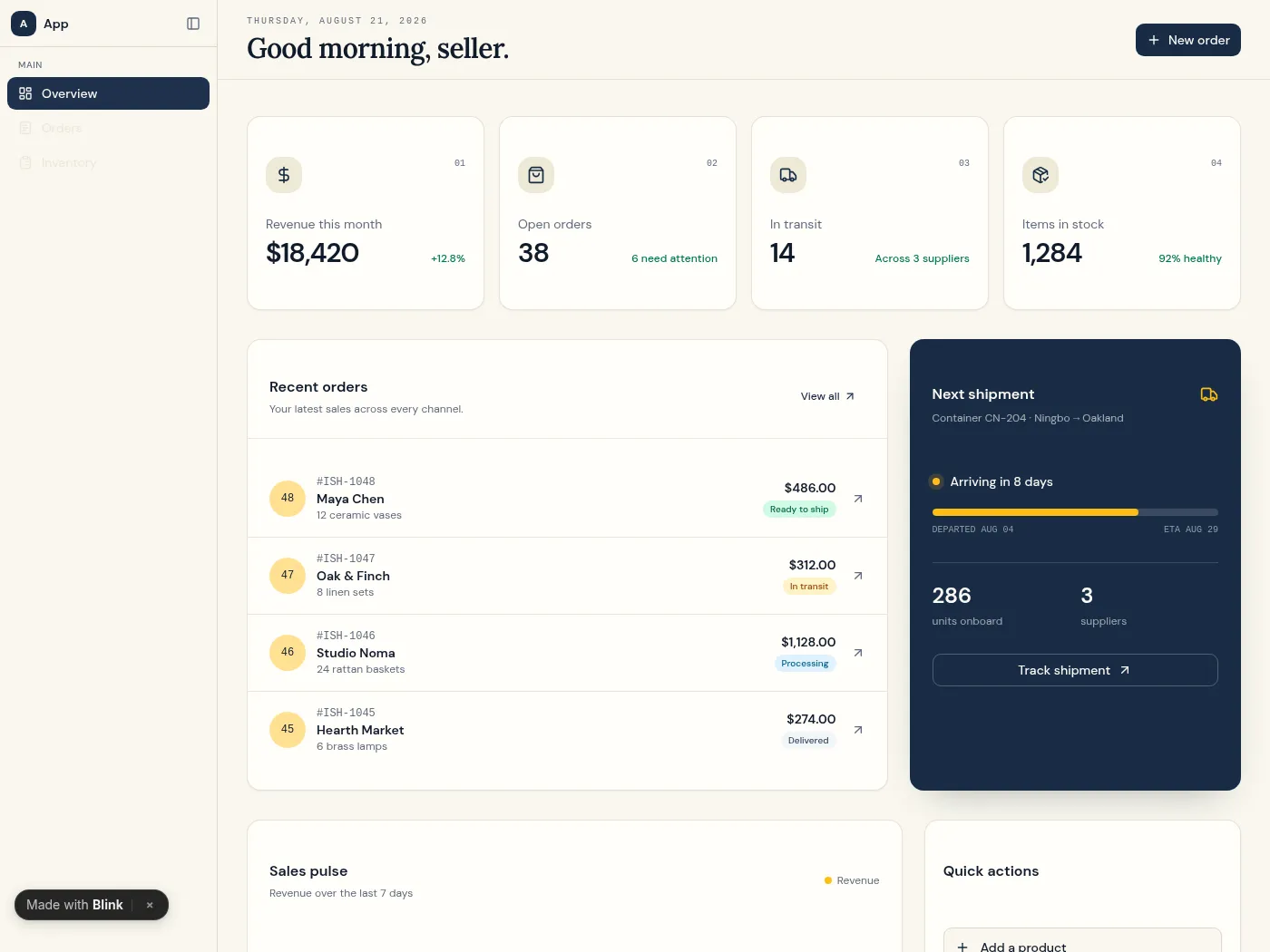 Import Seller Hub