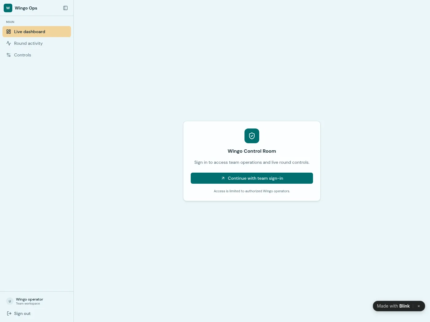 Wingo Admin Panel