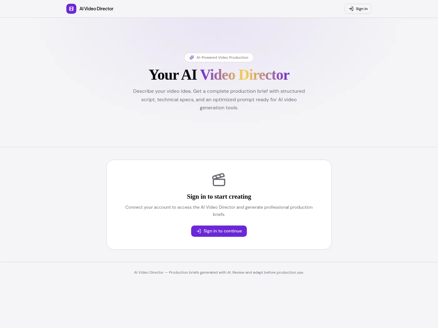 AI Video Director