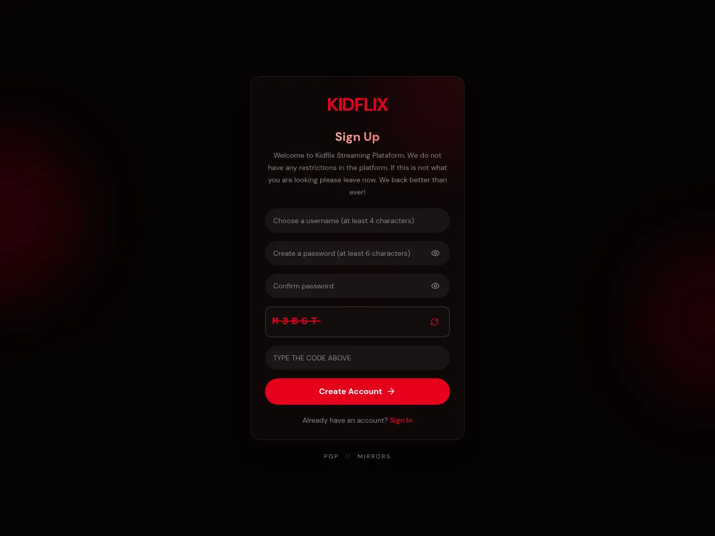 Kidflix Video Page