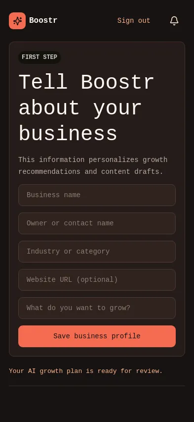 AI Biz Booster