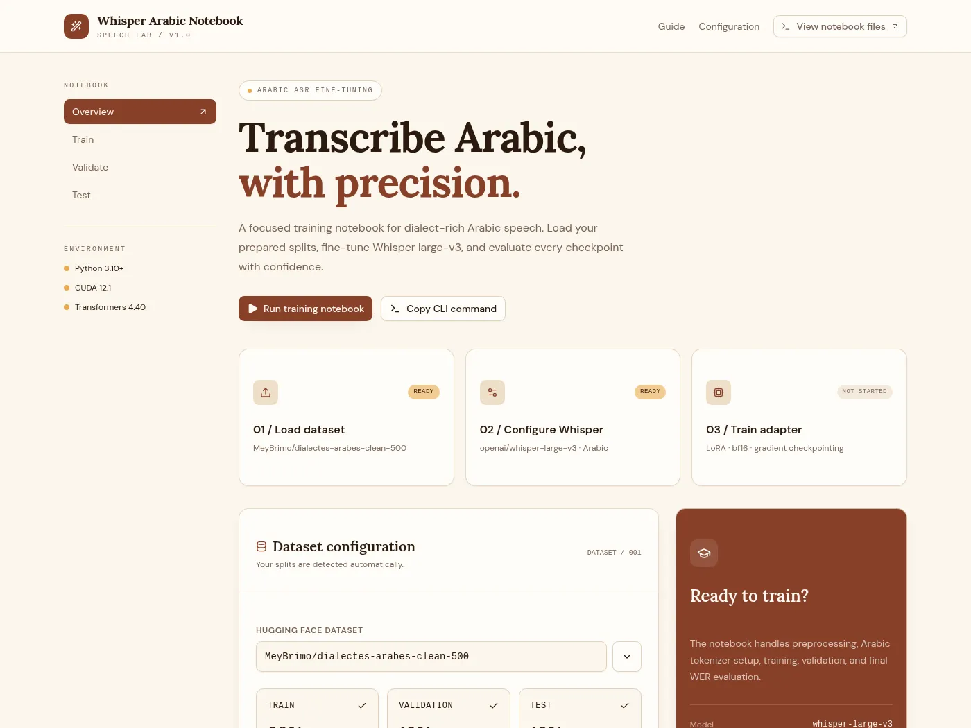 Whisper Arabic Notebook