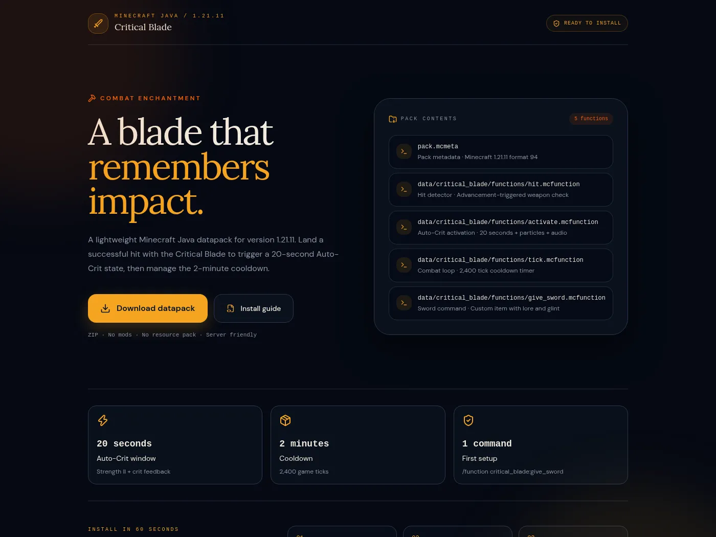 Critical Blade Simulator