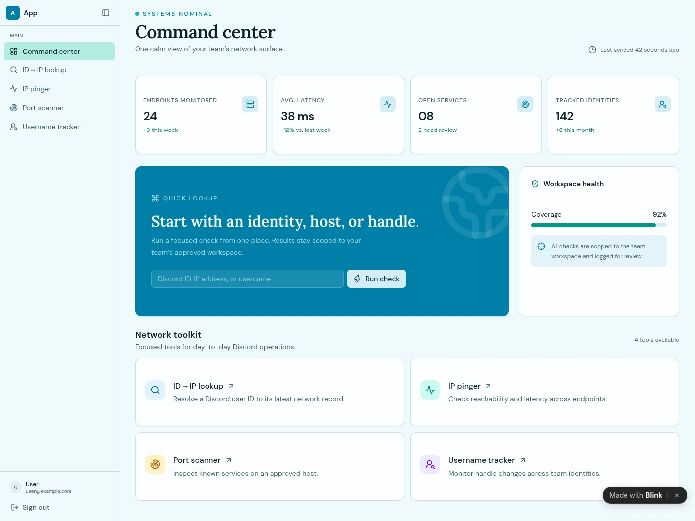 NetOps Dashboard