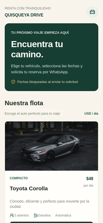 Quisqueya Drive RentCar App
