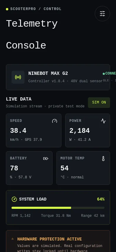 ScooterPro Diagnostics & Tuning