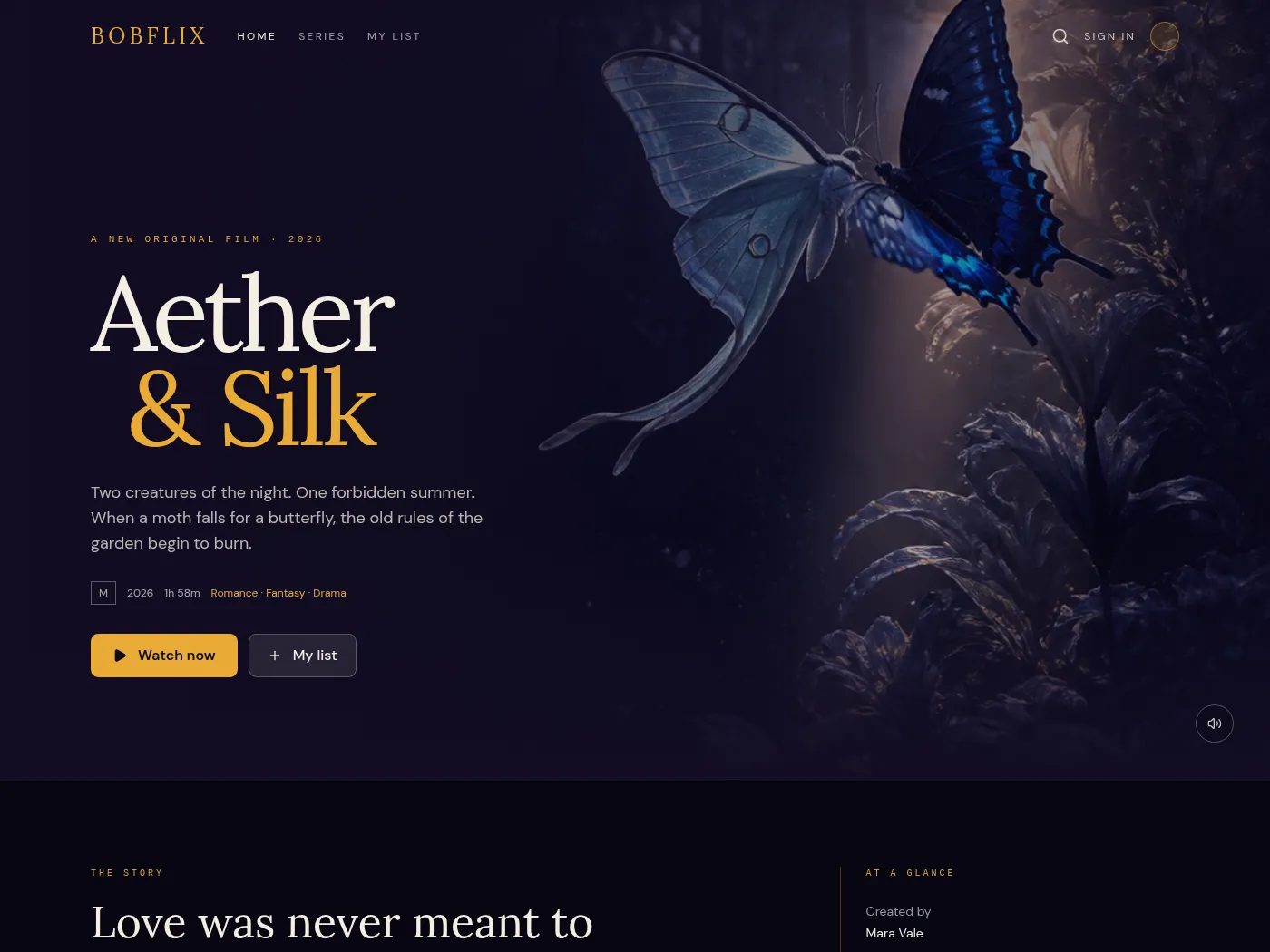 Aether & Silk Stream Page