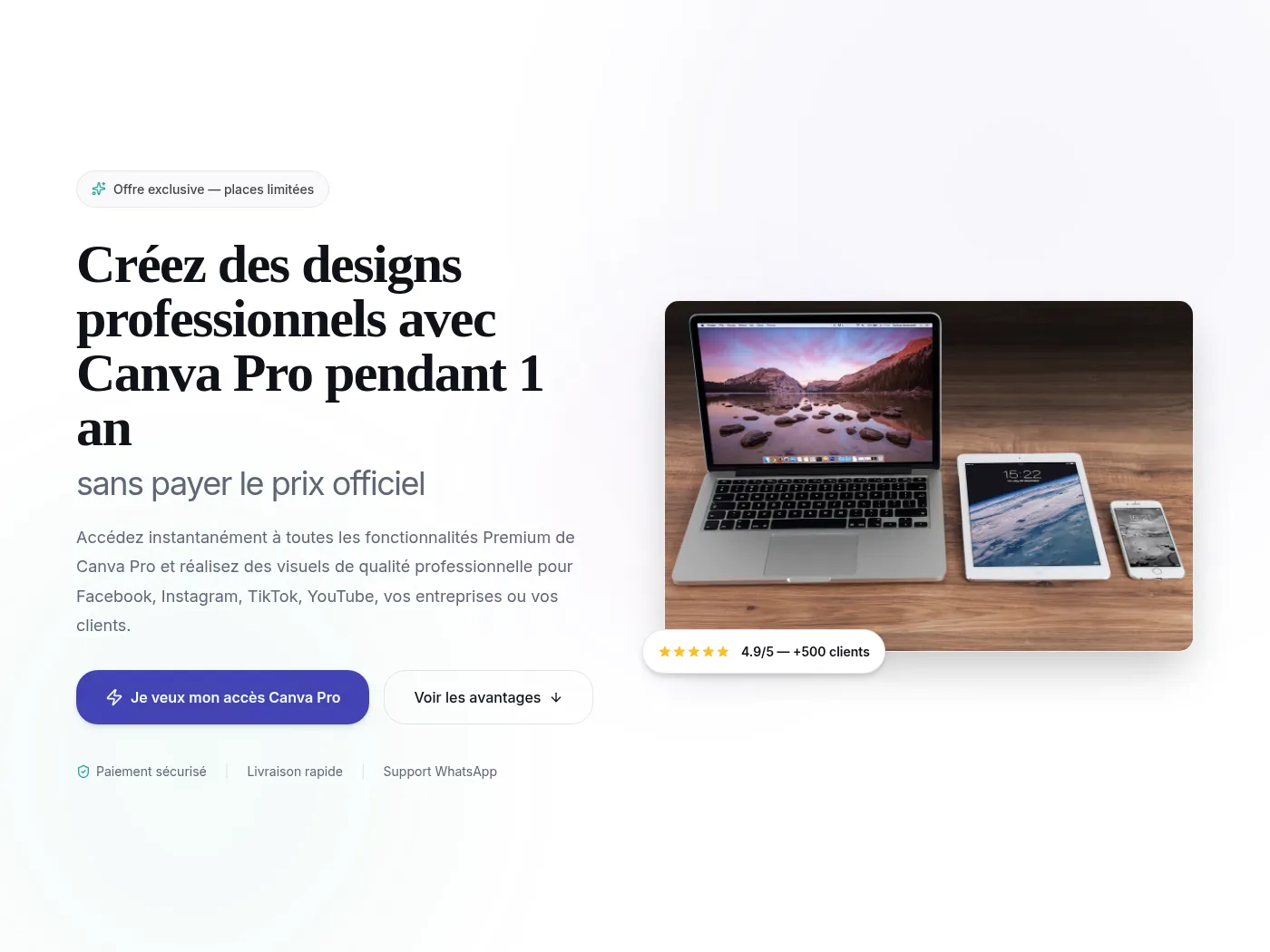 Canva Pro Premium Page