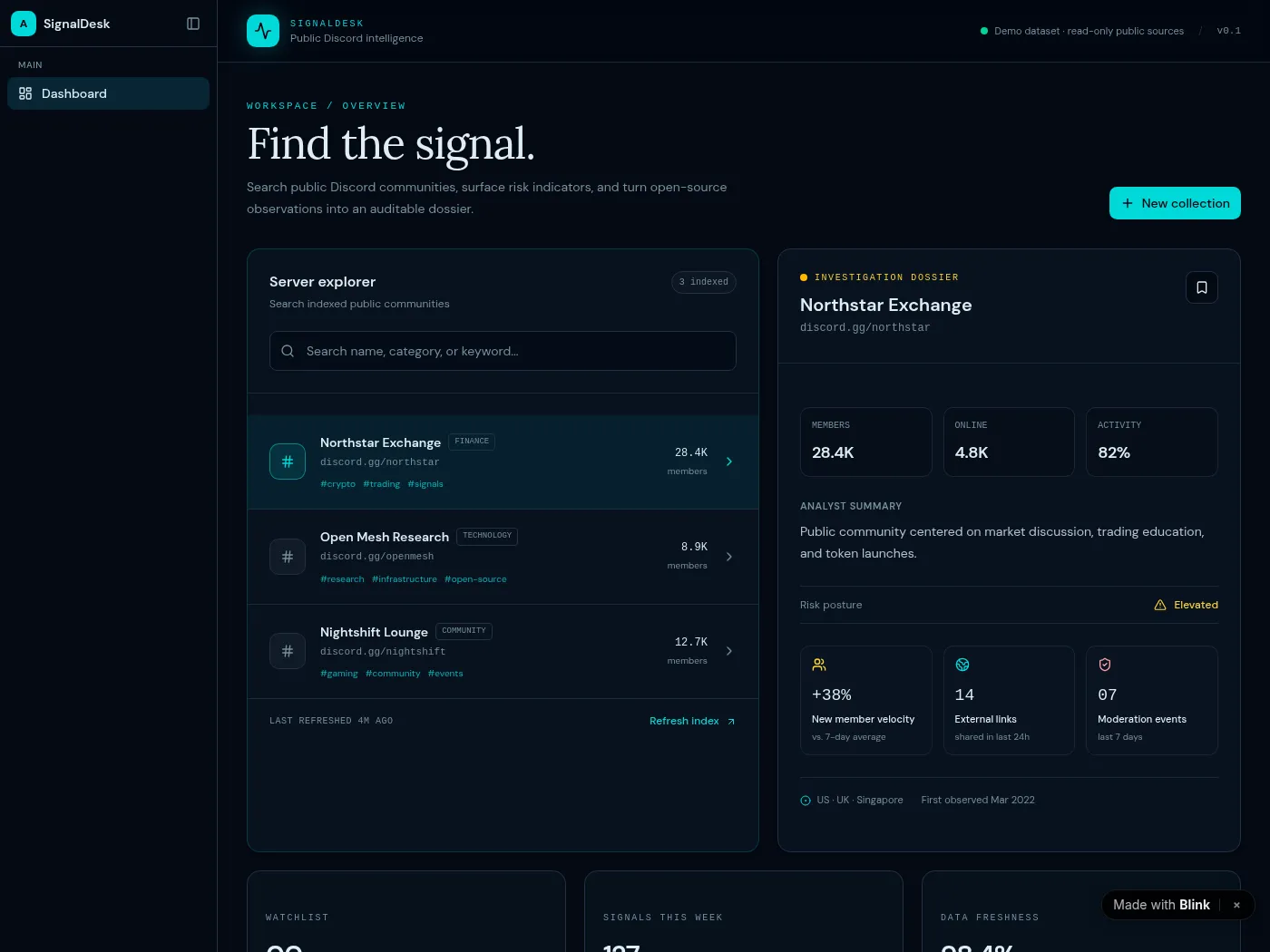 Discord OSINT Dashboard