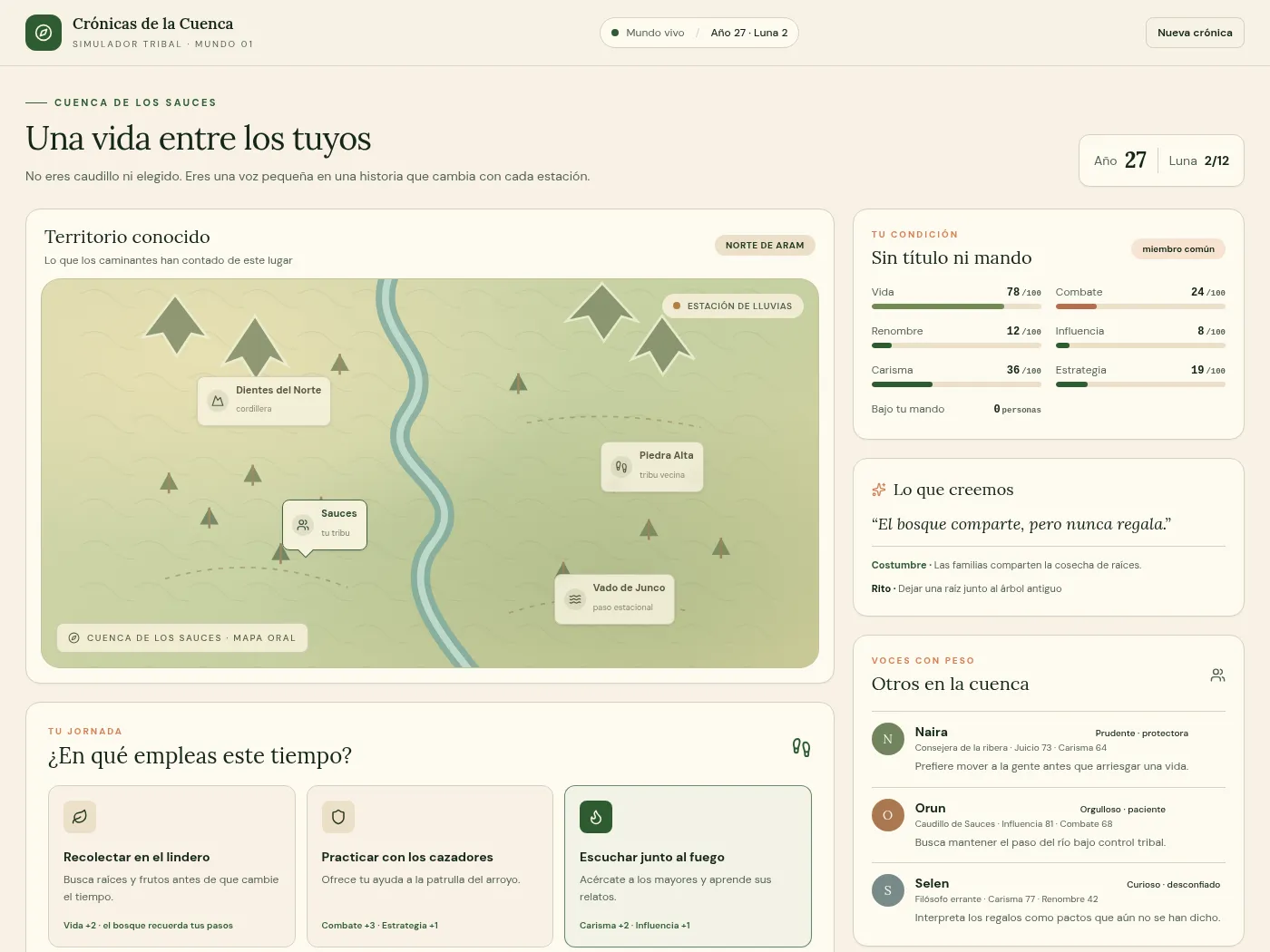 Tribal Strategy Simulator