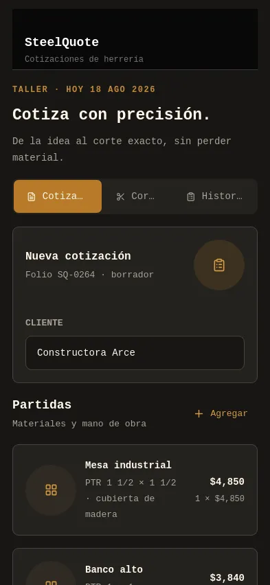 SteelQuote Optimizer