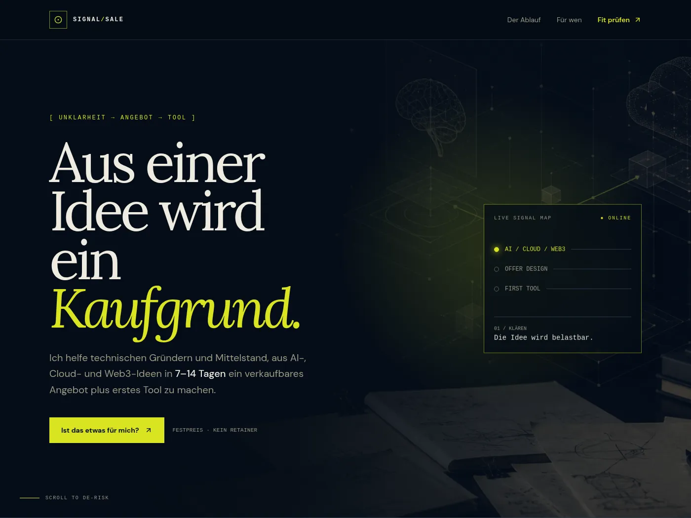 AI Sales Landingpage