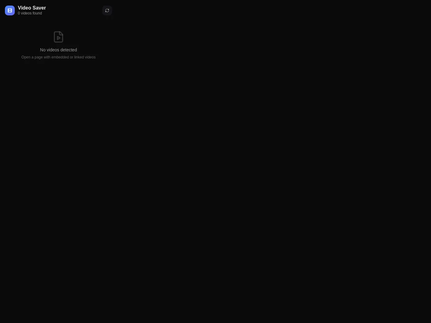 Video Saver Extension