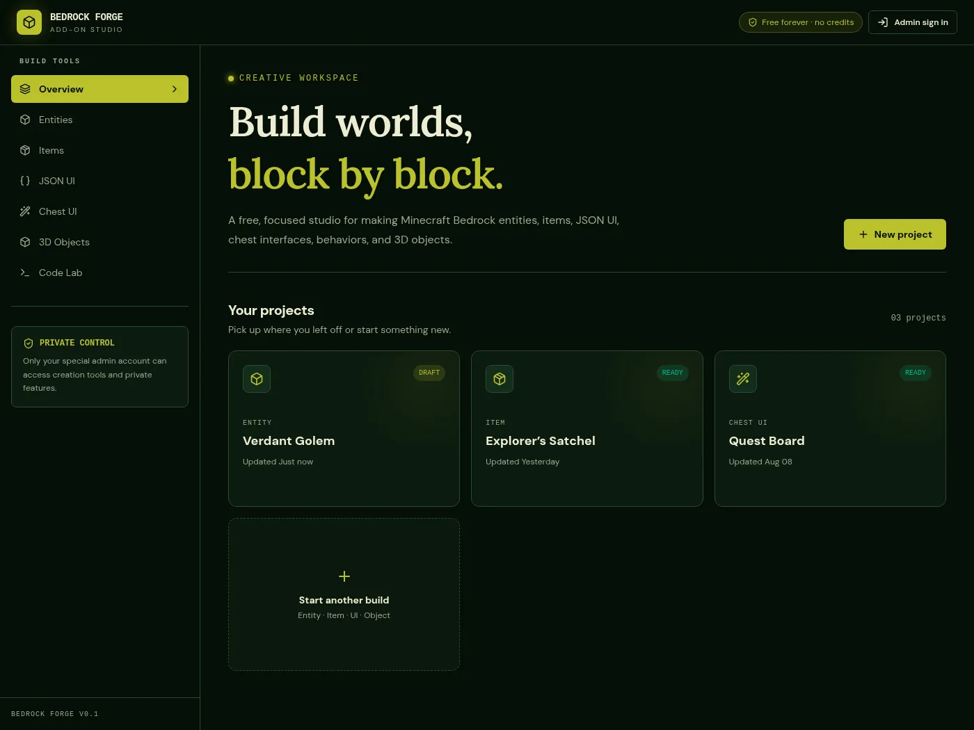 Bedrock Mod Creator