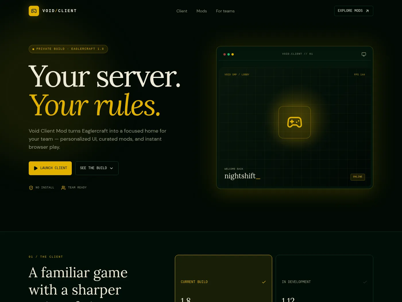 Void Client Web Mod
