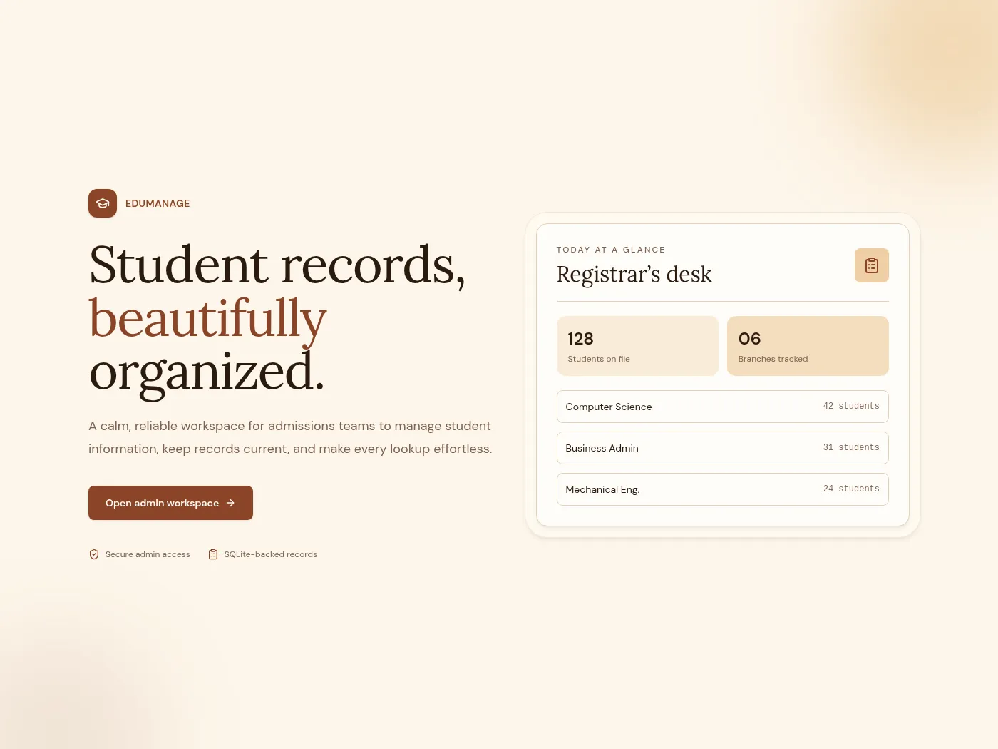 EduManage Desktop Suite