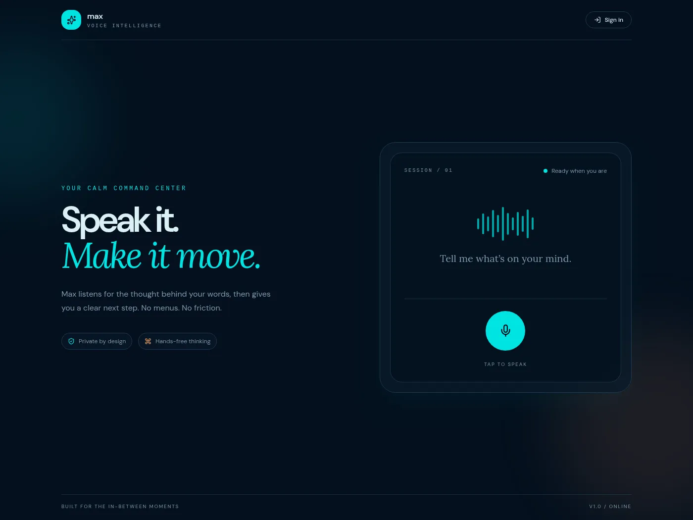Max Voice Assistant