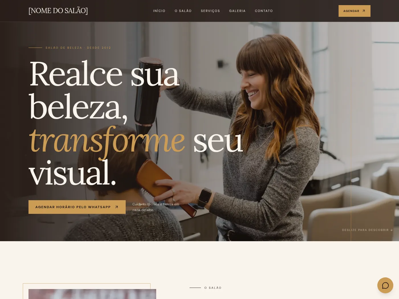 Salon Luxe Website