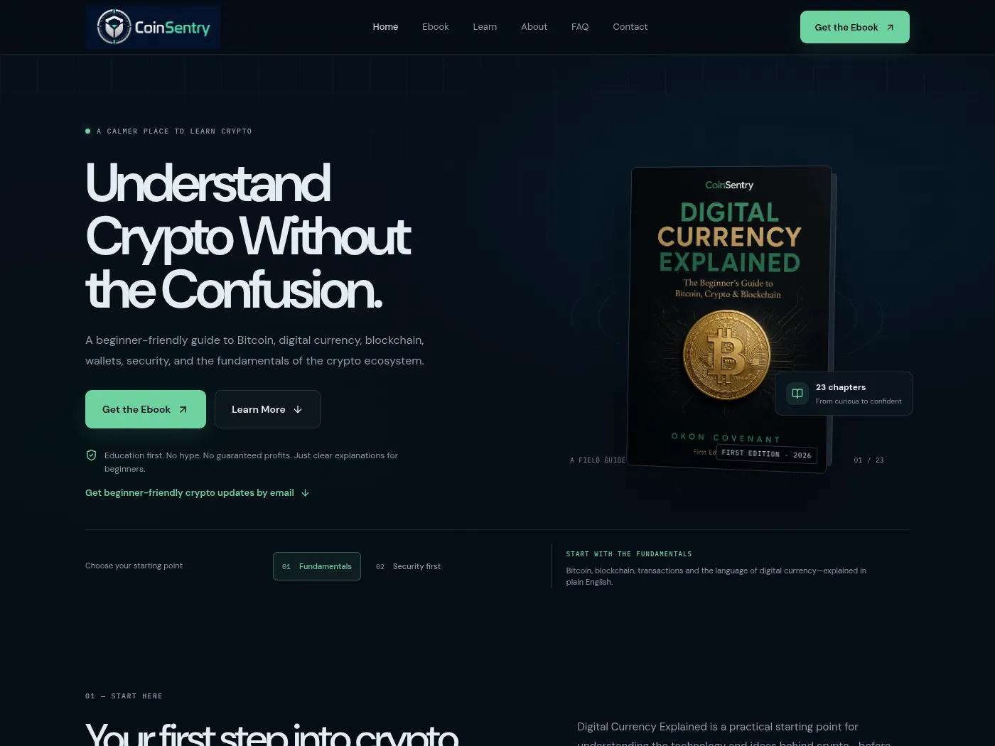 CoinSentry Crypto Education Site