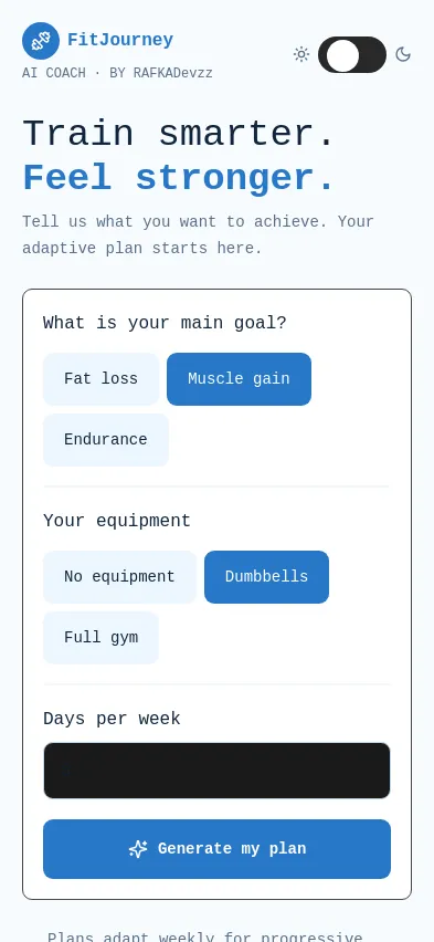 FitJourney AI Coach