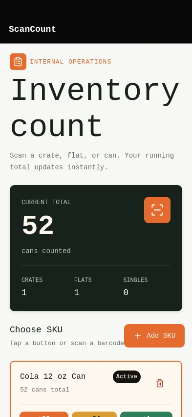ScanCount Inventory App