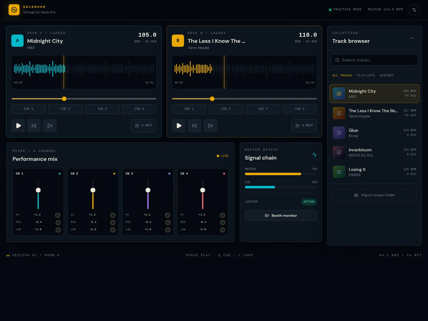 Virtual DJ Deck Pro