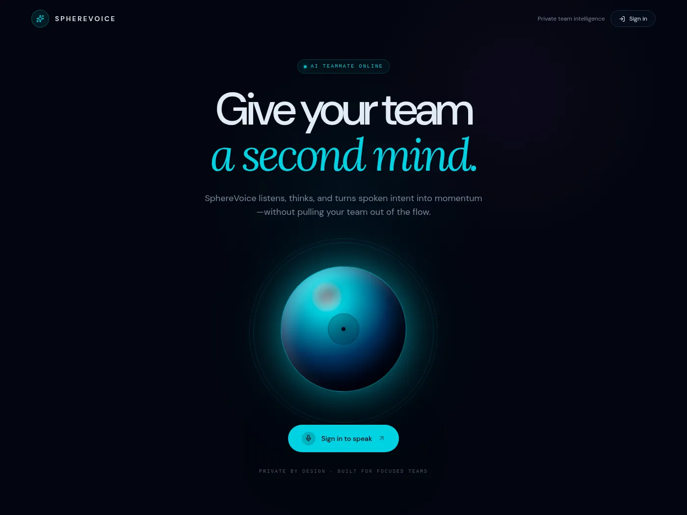 SphereVoice Assistant
