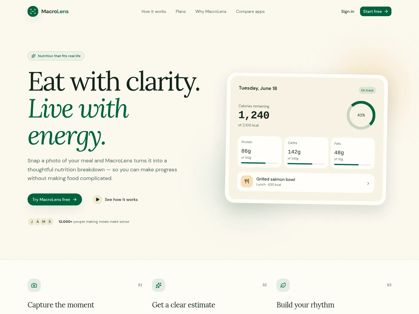 MacroLens AI Tracker