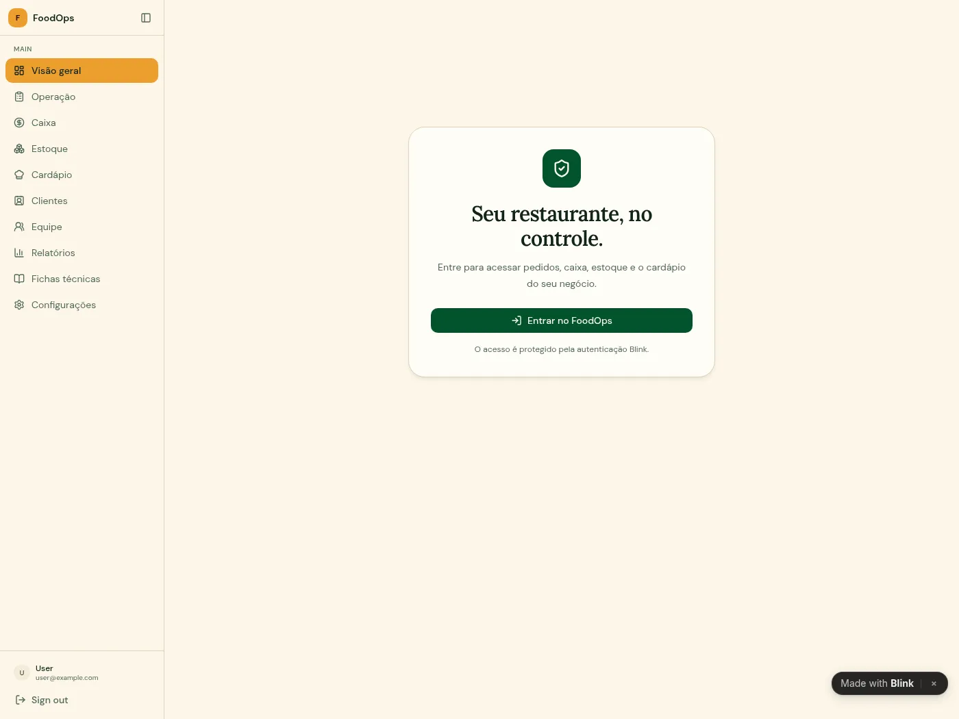 FoodOps Hybrid Manager