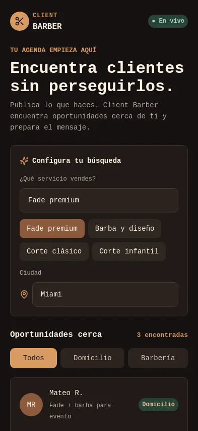 Client Barber Connect