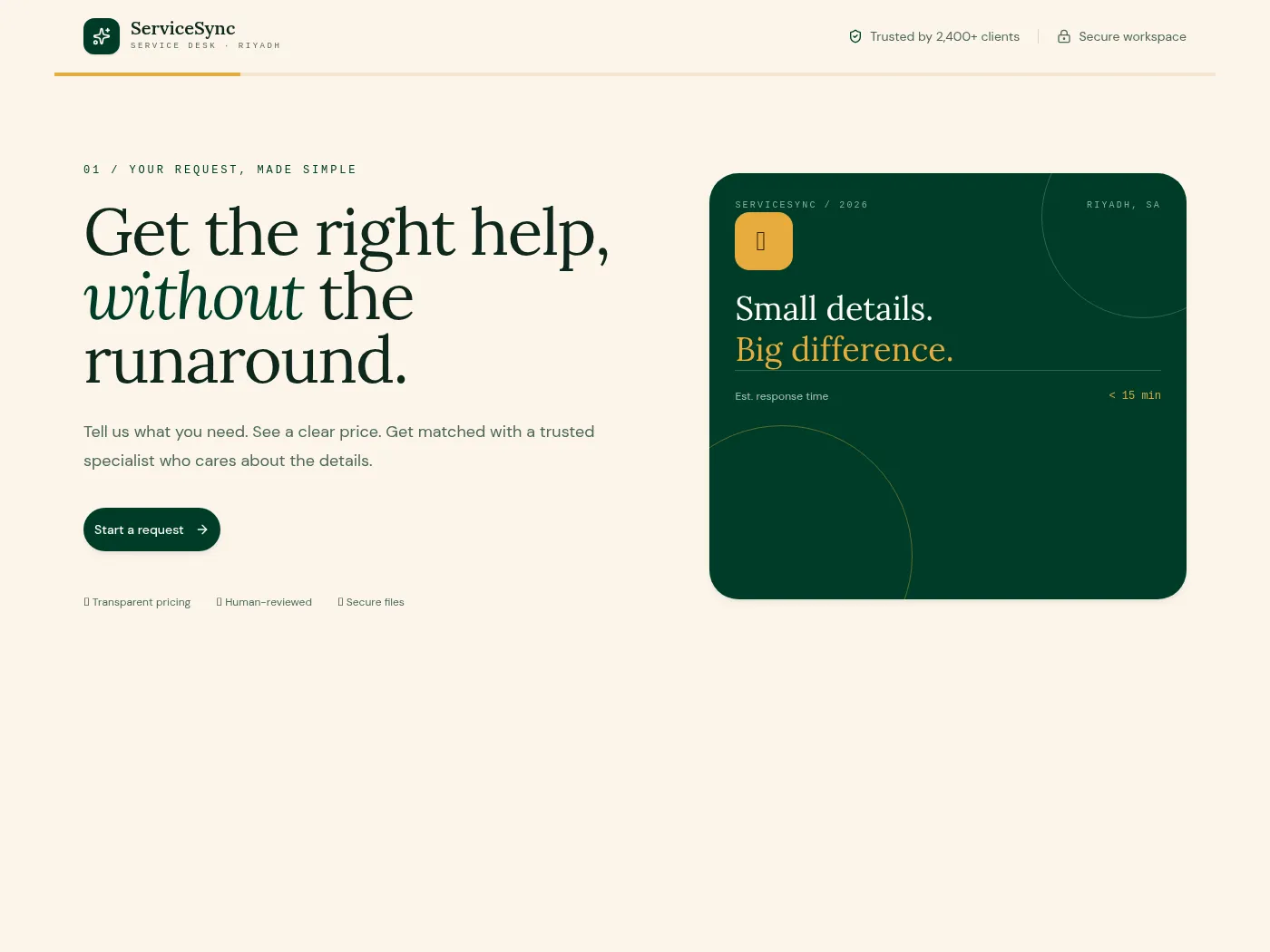 ServiceSync Platform