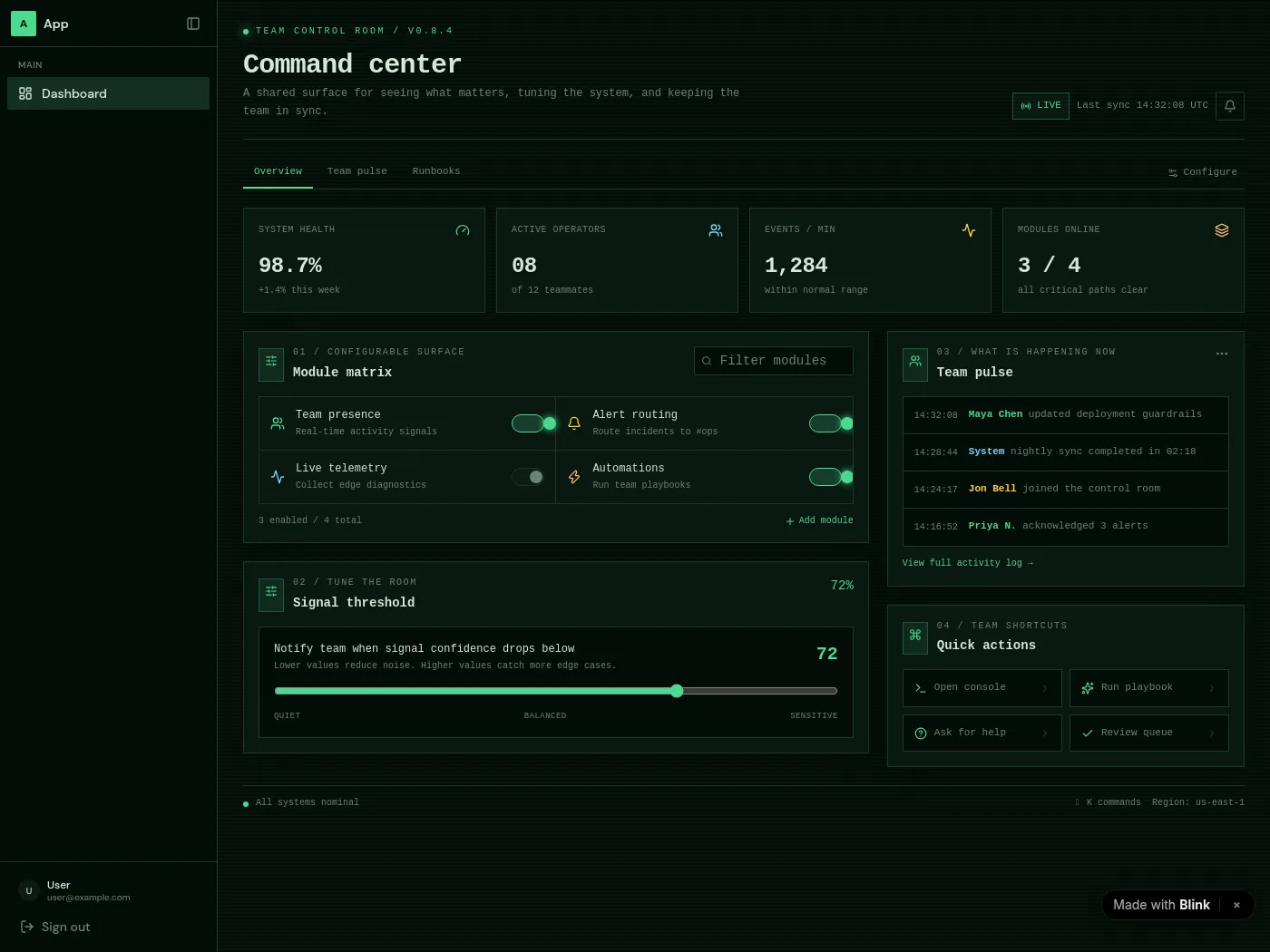ImGui React Dashboard