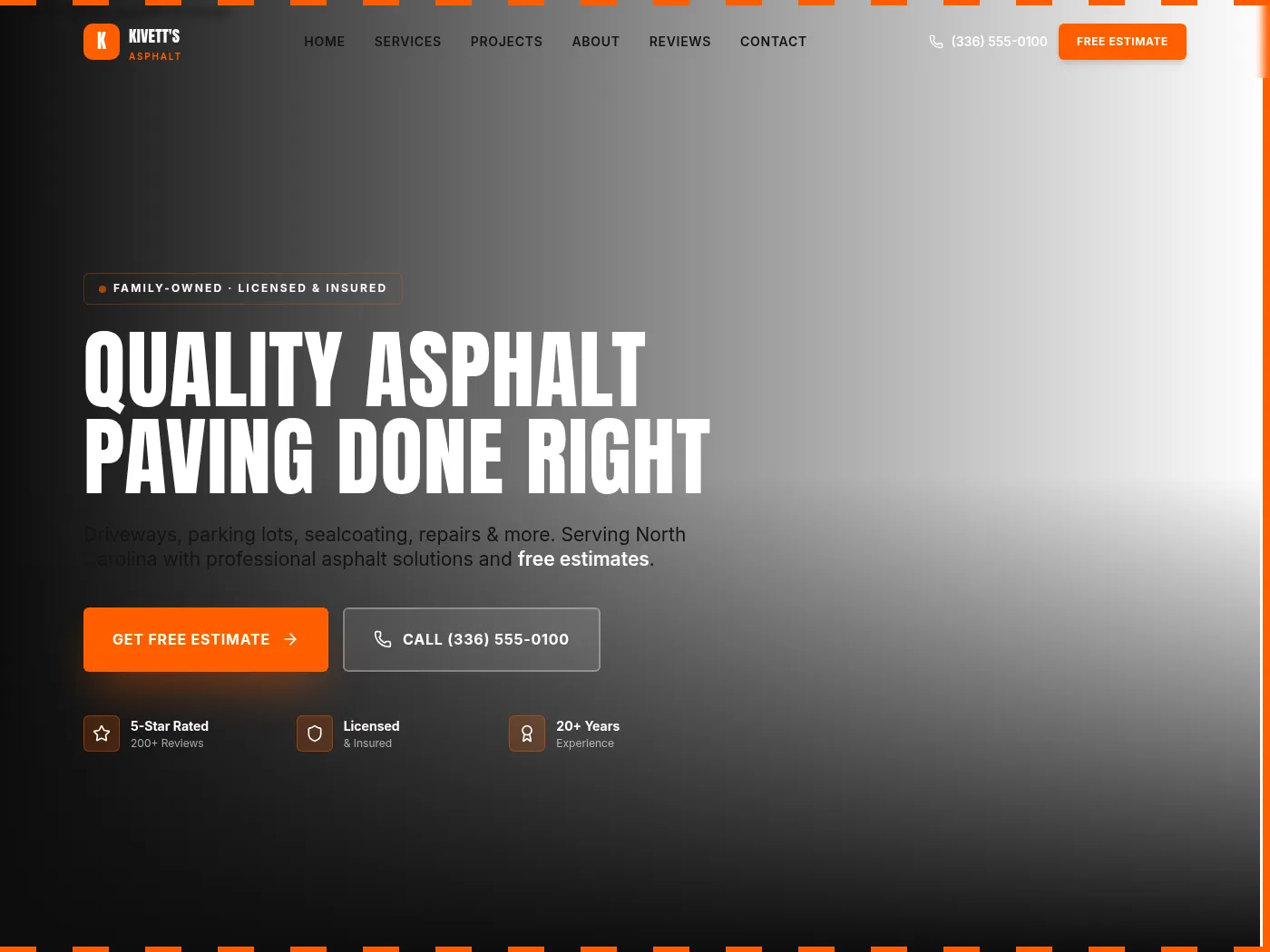 Kivett's Asphalt Website