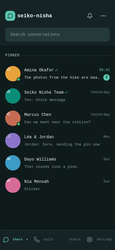 Seiko Nisha Messenger