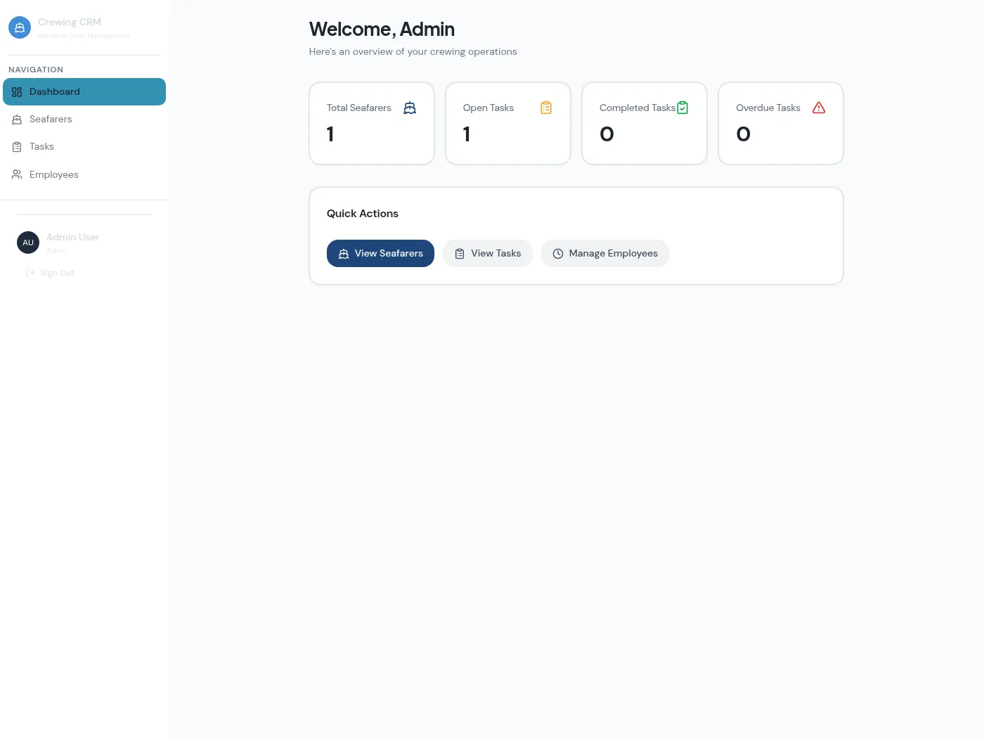 Crewing CRM MVP
