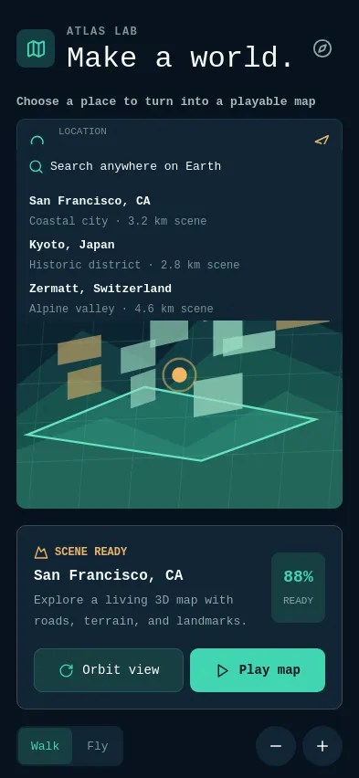 3D Earth Map Maker