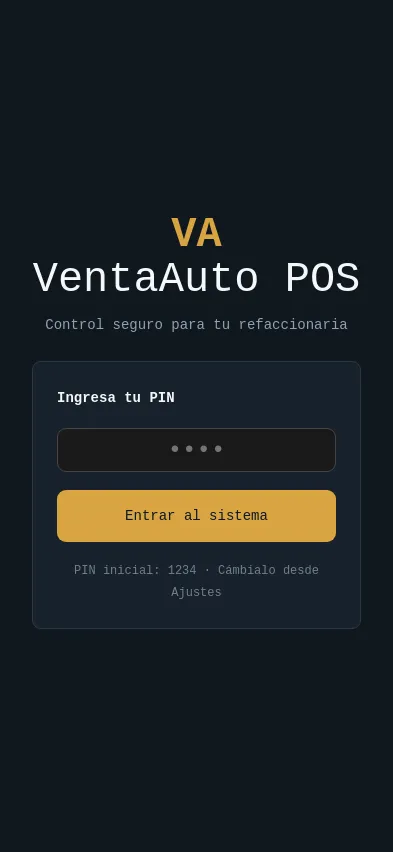 VentaAuto POS Móvil