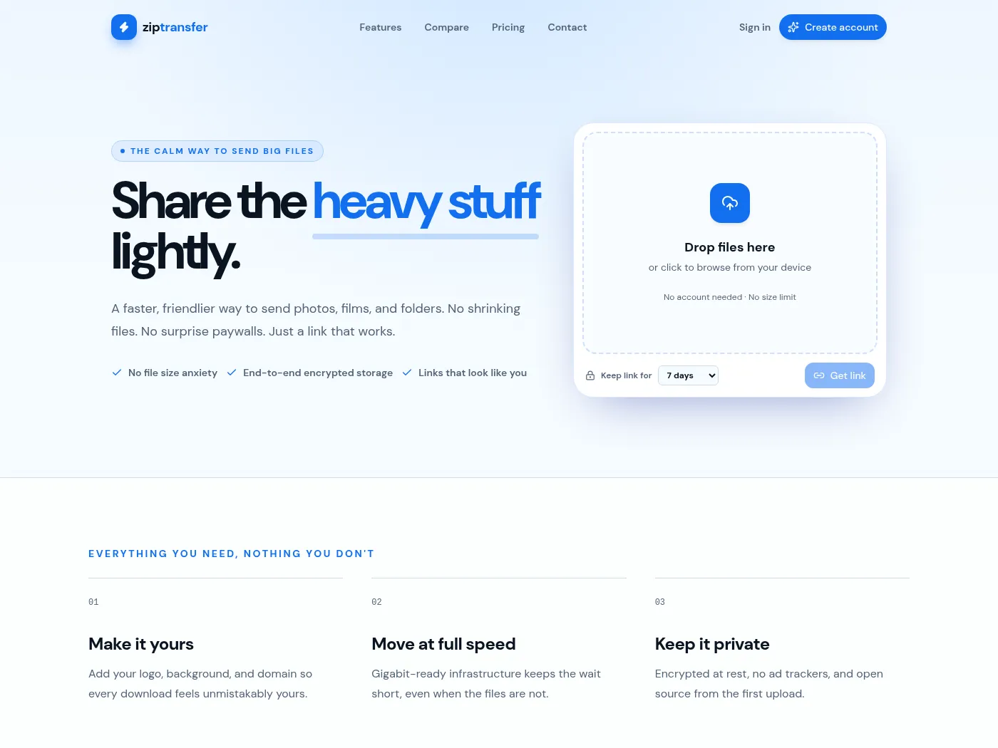 ZipTransfer Redesign