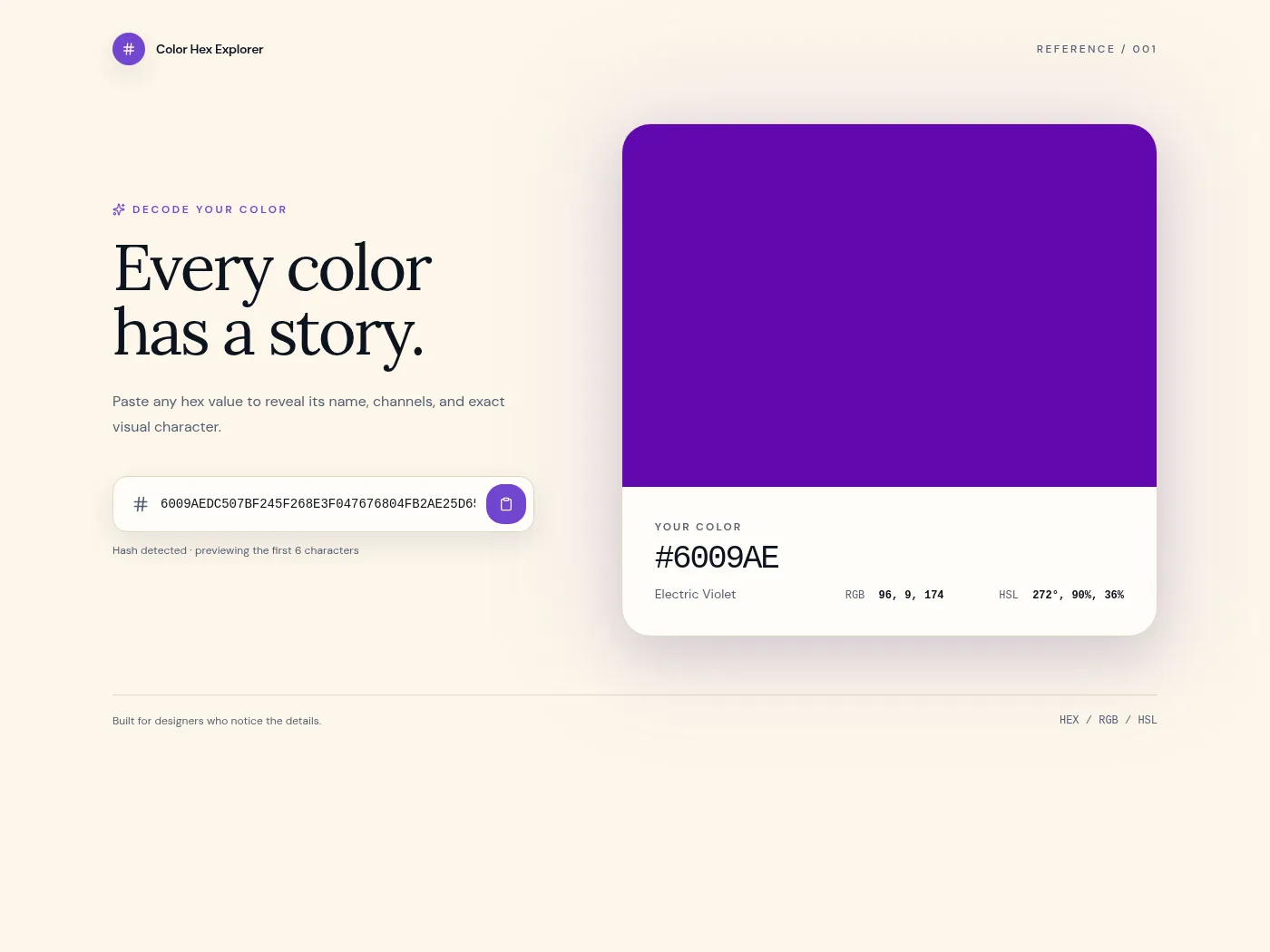 Color Hex Explorer