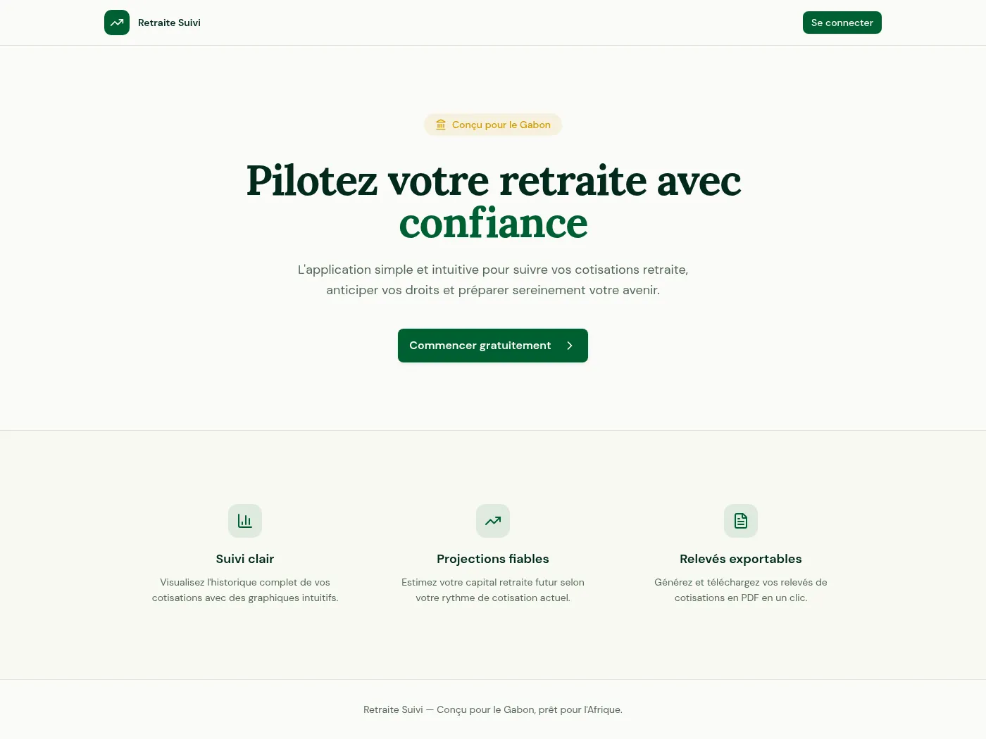 Retraite Suivi App