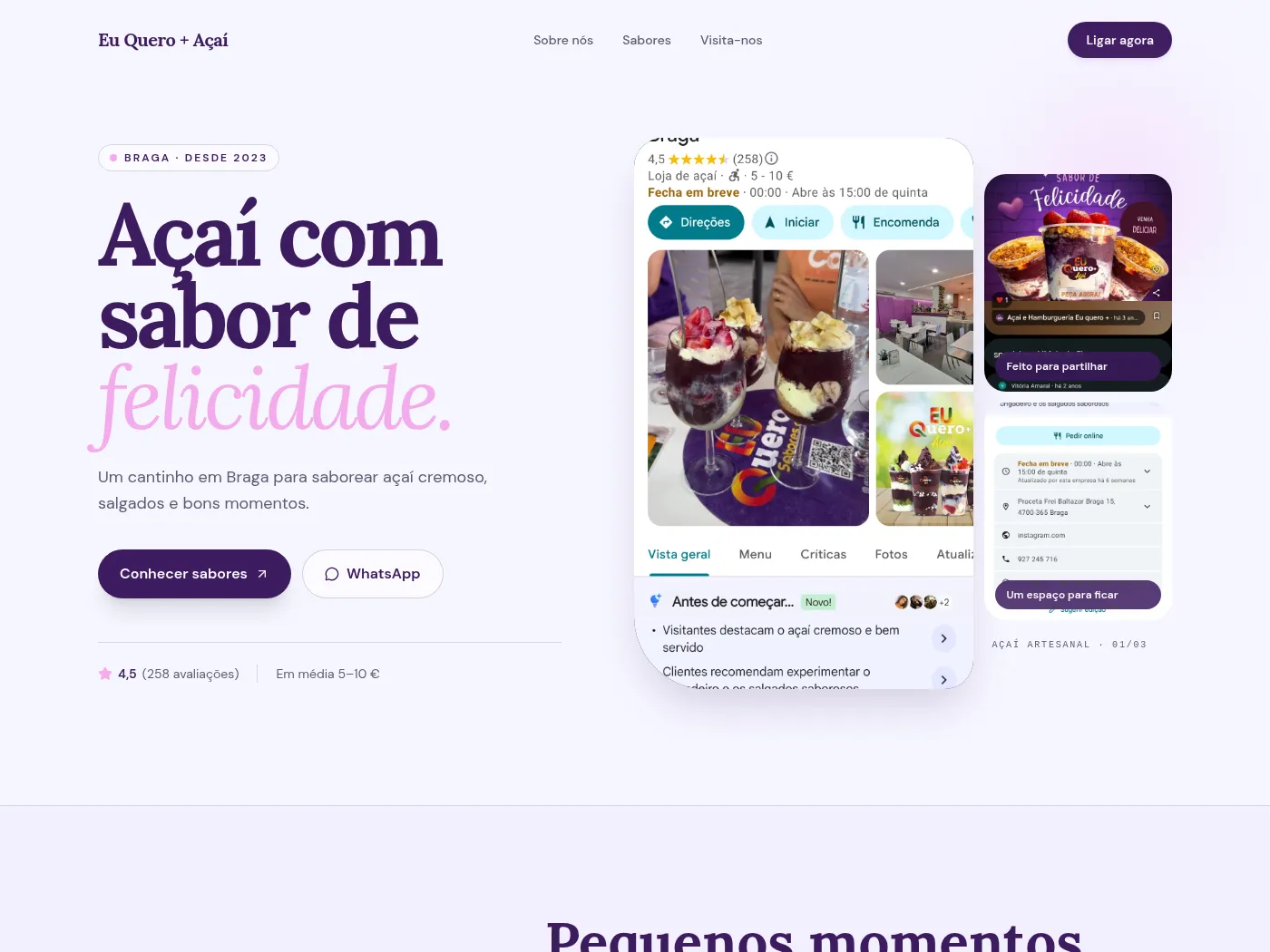 Contact & Showcase Site