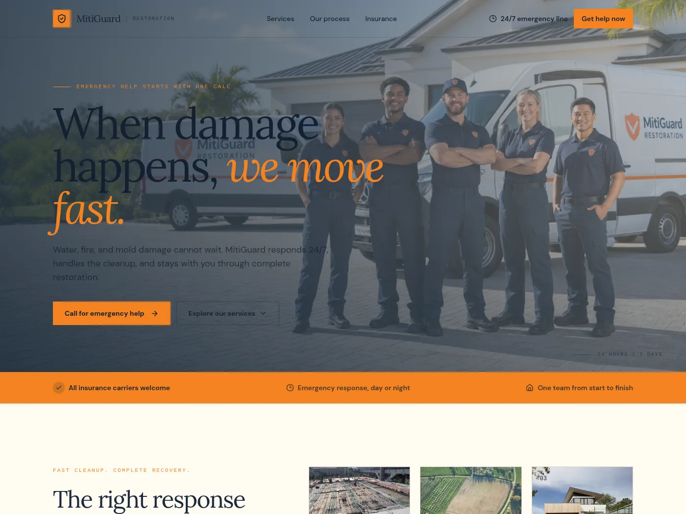 MitiGuard Restoration Landing