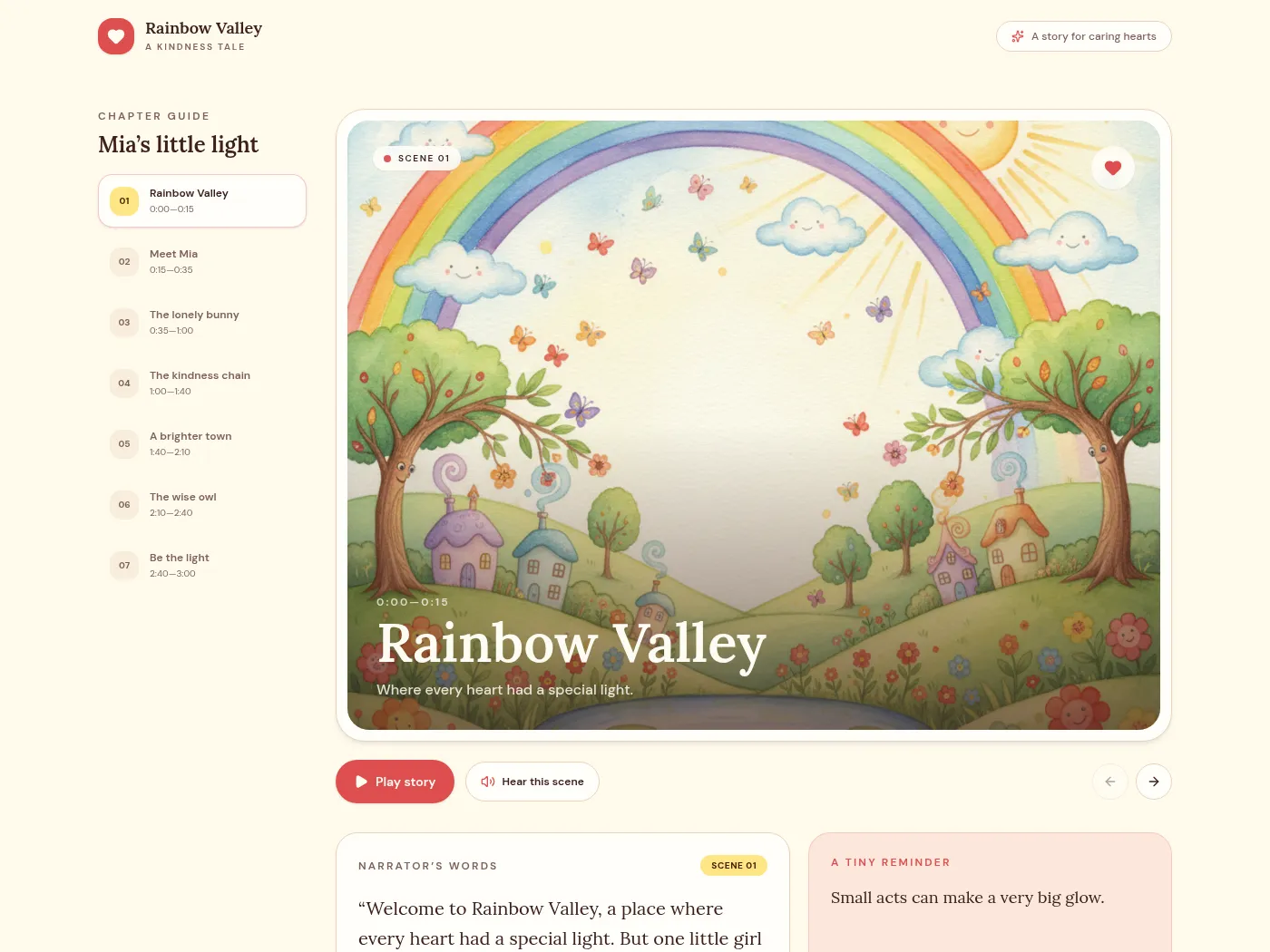 Rainbow Valley Kindness Tale