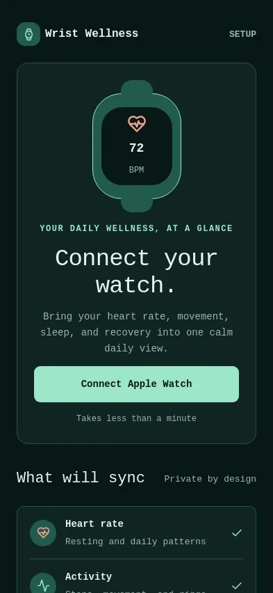 Wrist Wellness Tracker