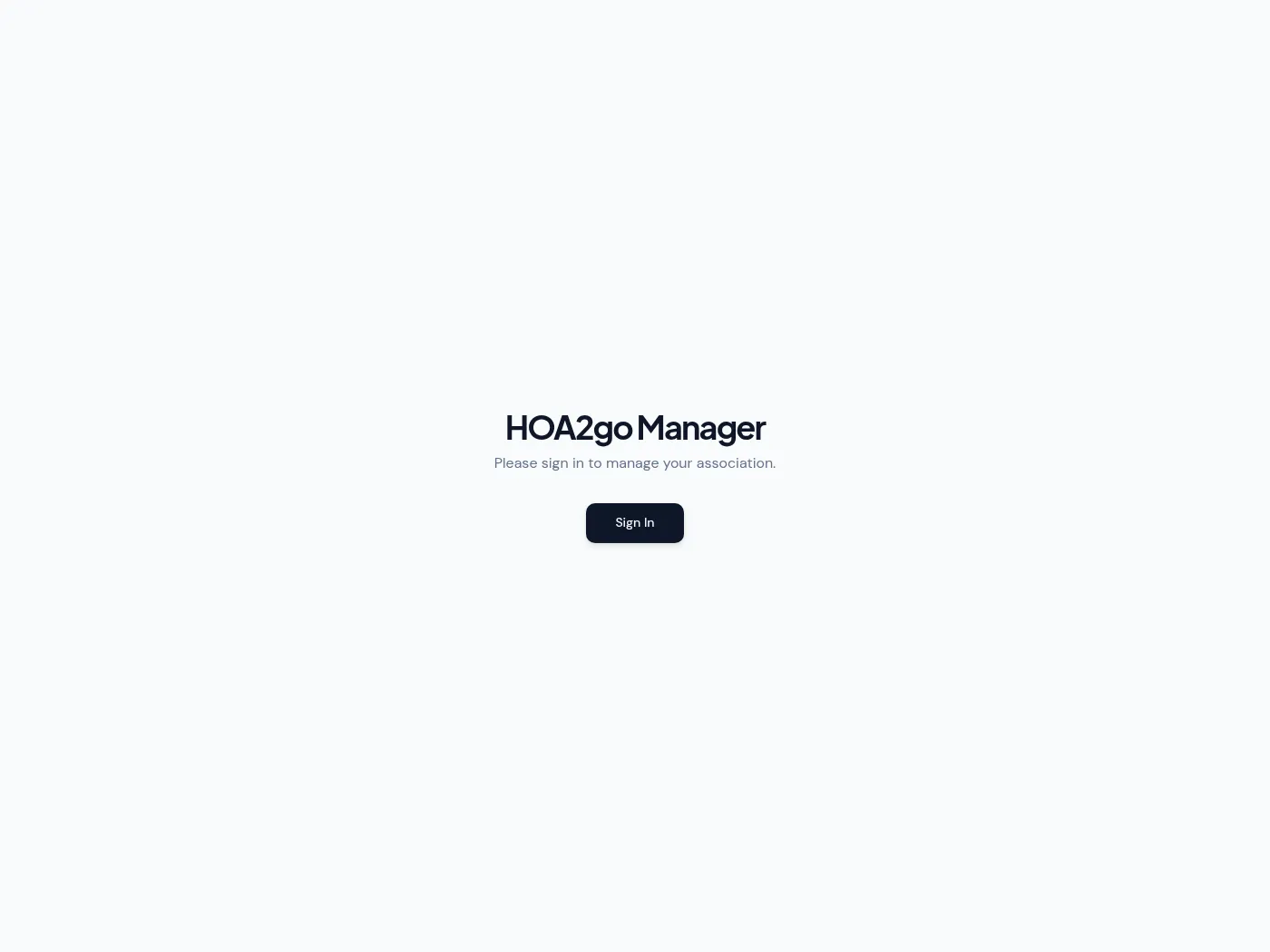 HOA2go Manager