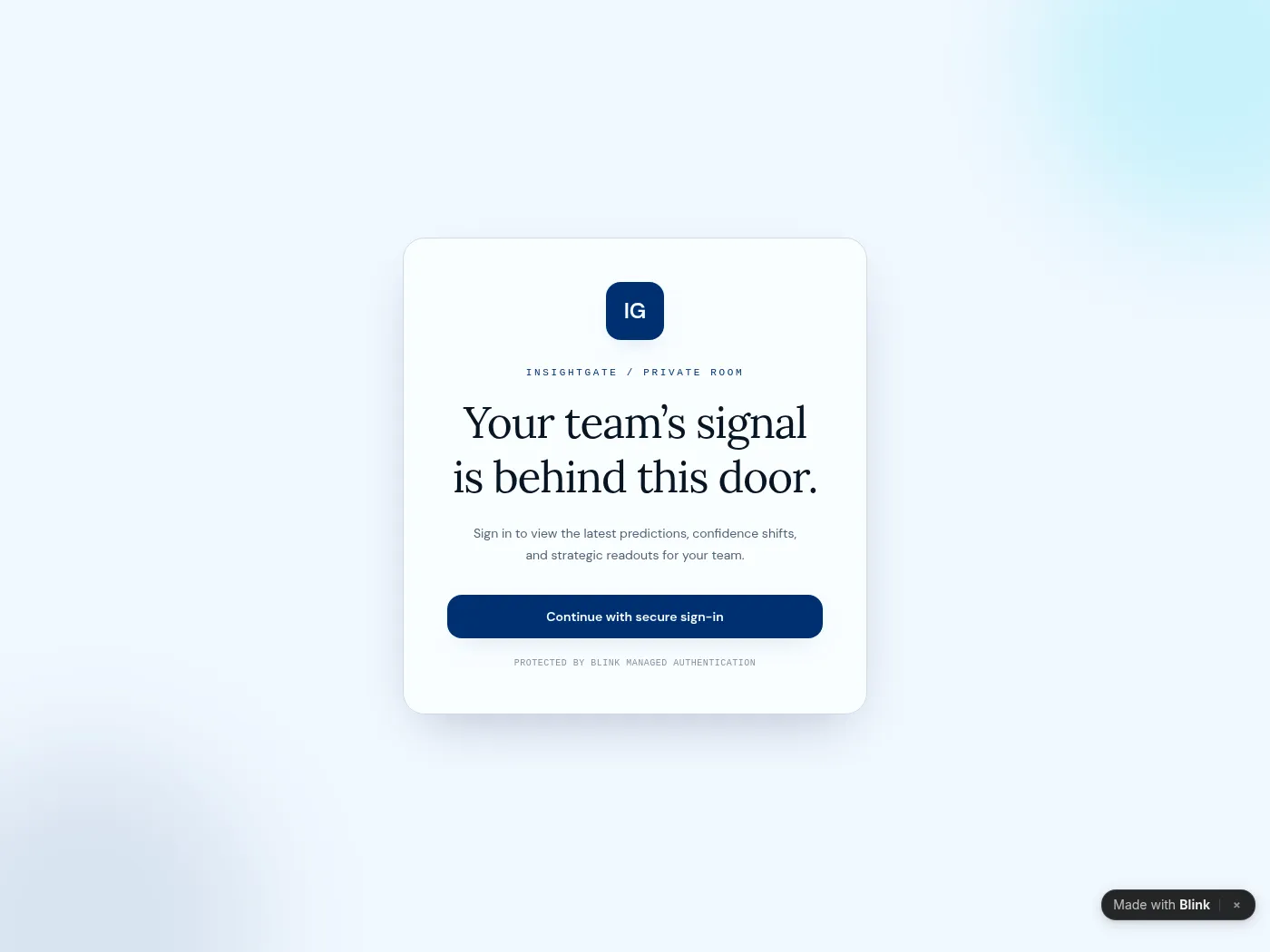 InsightGate Premium Portal